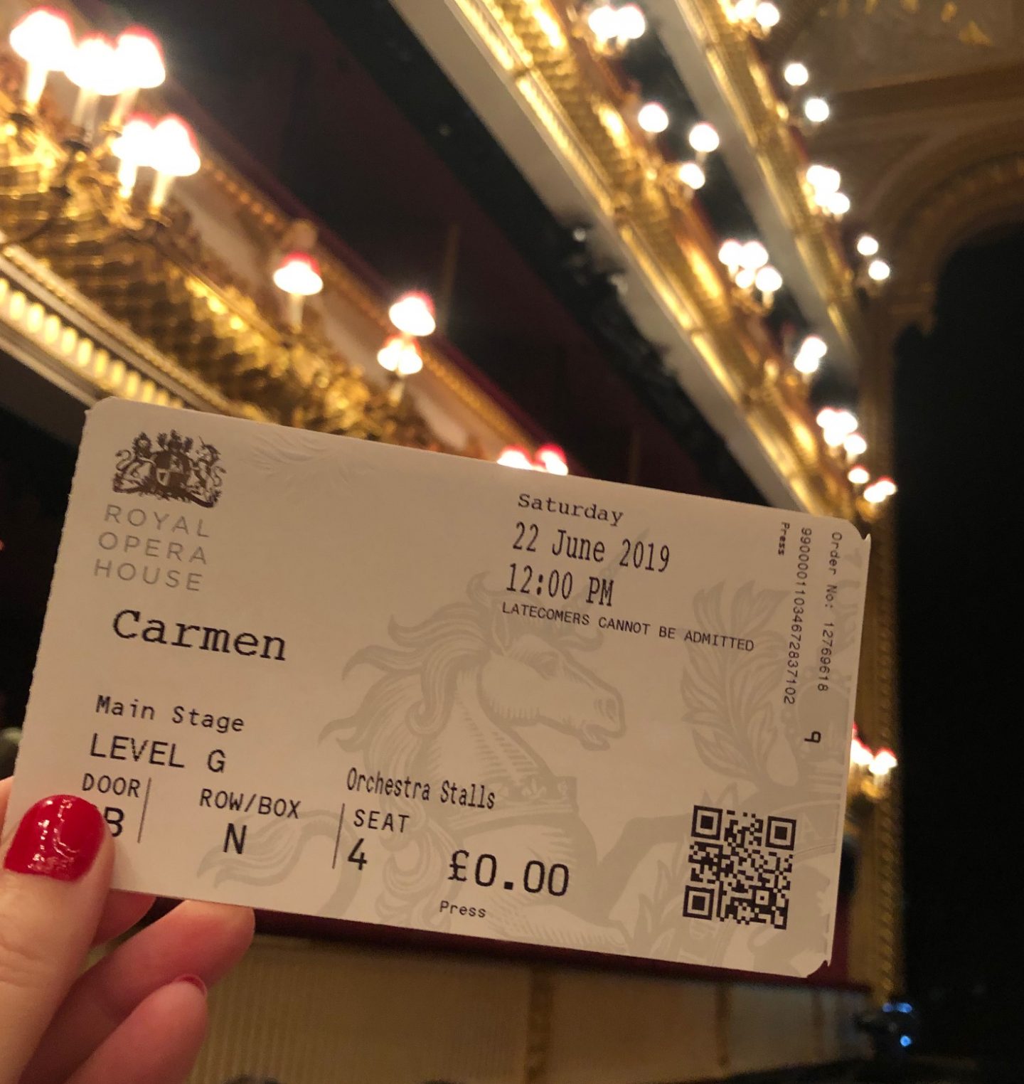 Opera and Afternoon Tea at The Royal Opera House