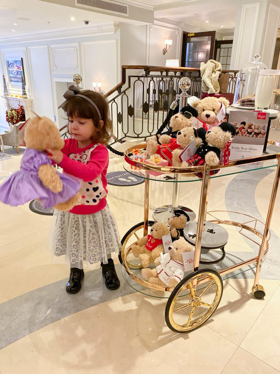 A Very Special Teddy Bear Butler Service for Clara at Marriott Park Lane