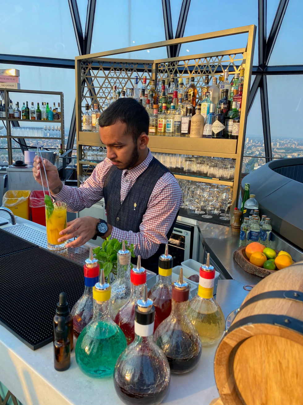 Dinner at Searcys at The Gherkin - London's most iconic skyscraper!